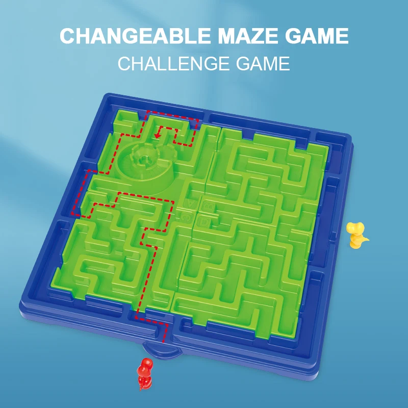 Educational Classic Moving Maze Game Amazing Friend Board Games Plastic ...