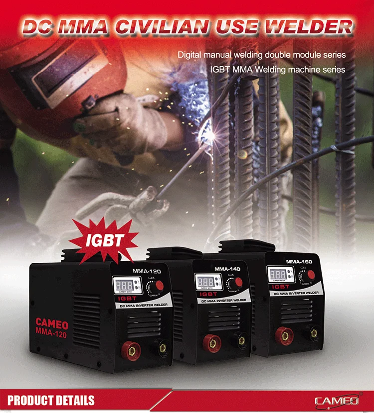 Mma Arc Portable Inverter Igbt Welding Machine Equipment 140 160 180 ...