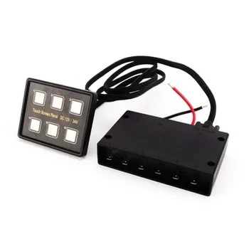 Keto Dc 12v 24v 6 Gang Touch Screen Switch Panel For Offroad Suv Avt Rv ...