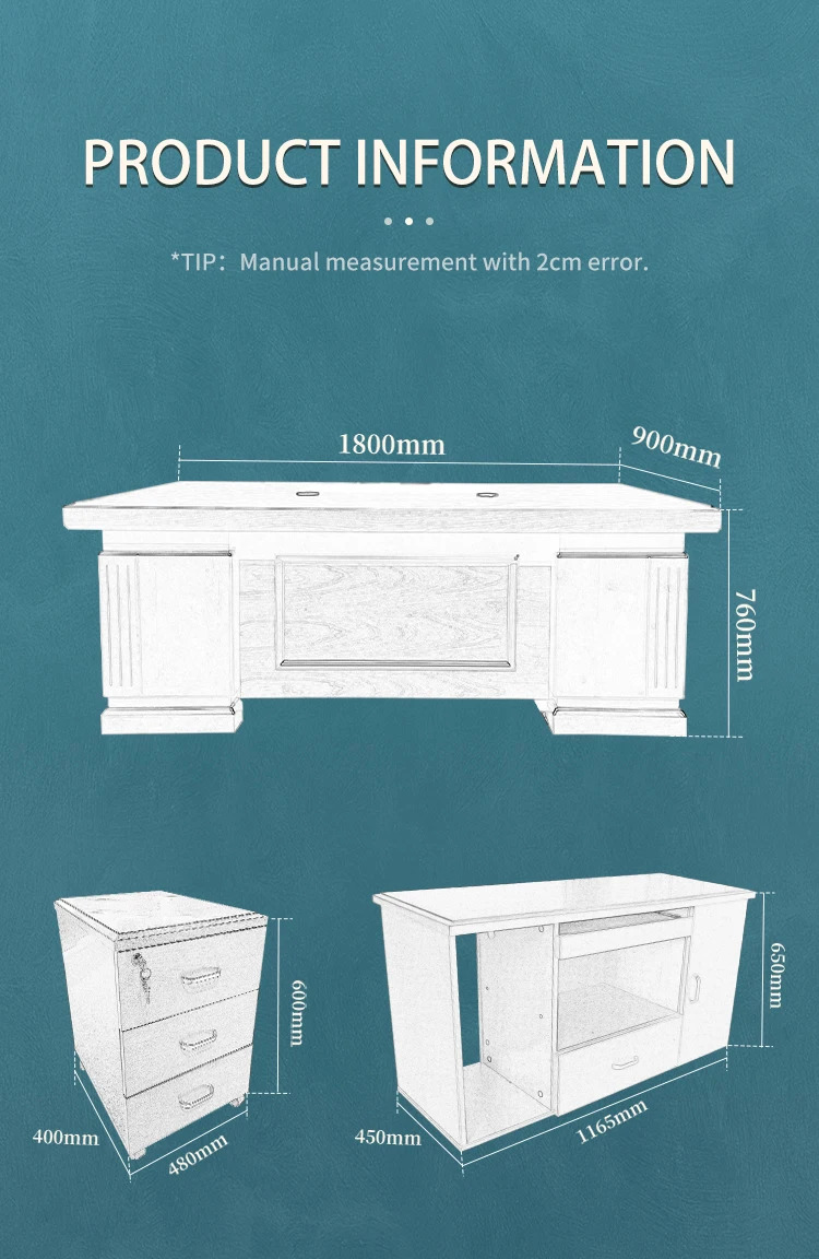 Nordic Executive CEO Office Table - Luxury & Extendable