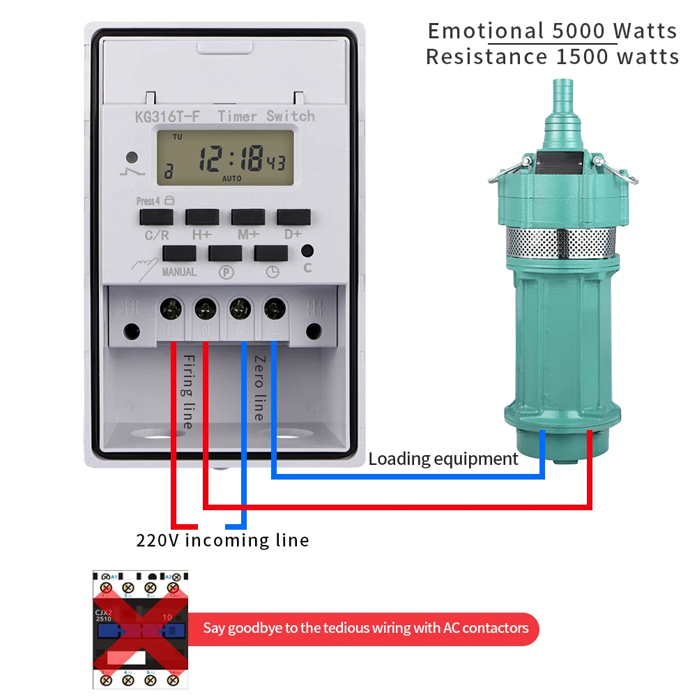 220V Time Control Switch - Waterproof Timer for Automatic Switching