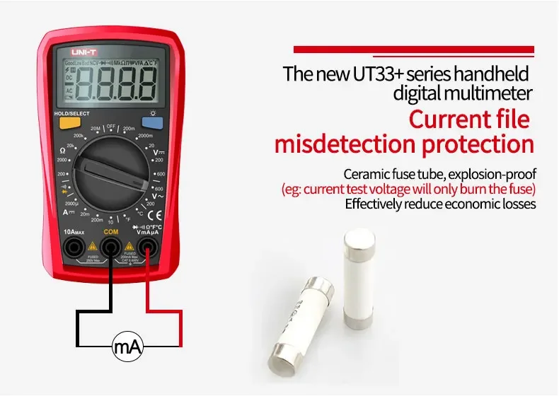 Uni T Ut33a Ut33b Ut33c Ut33d Digital Multimeter Auto Range Palm