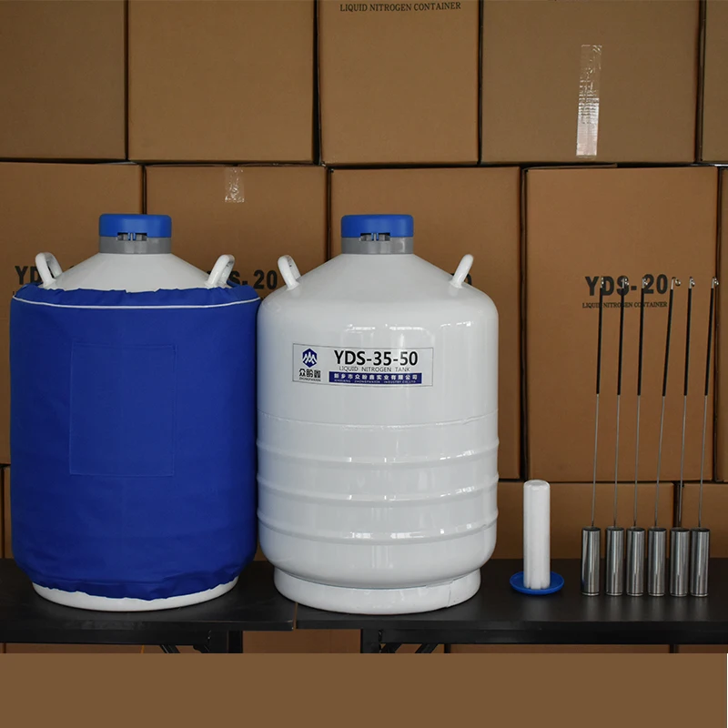 Yds 35l Liquid Nitrogen Container Cryo Cattle Semen Transportation Dewar Animal Semen Storage ...