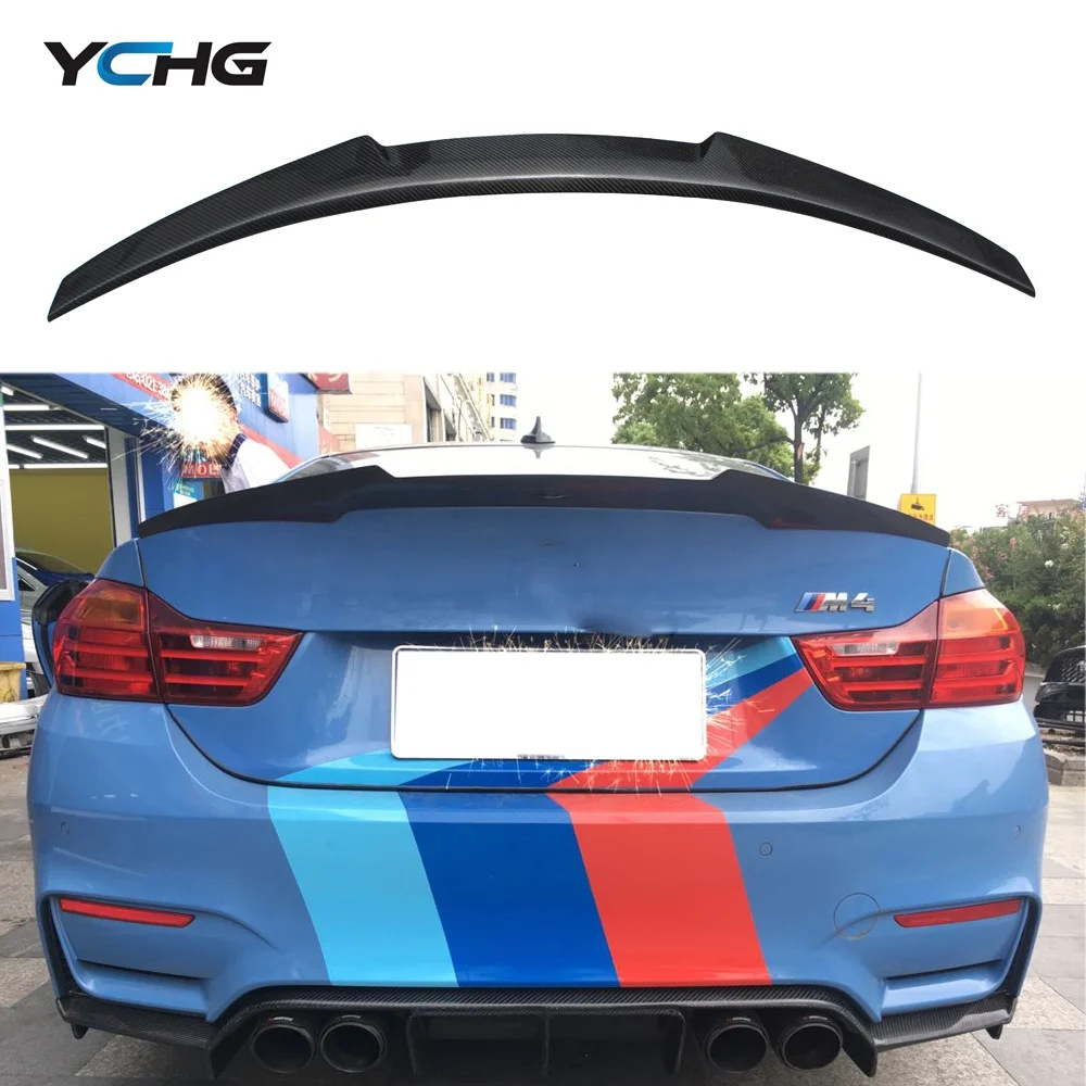 F82 M4 Style Real Carbon Fiber Rear Spoiler Wing For Bmw 4 Series M4 ...