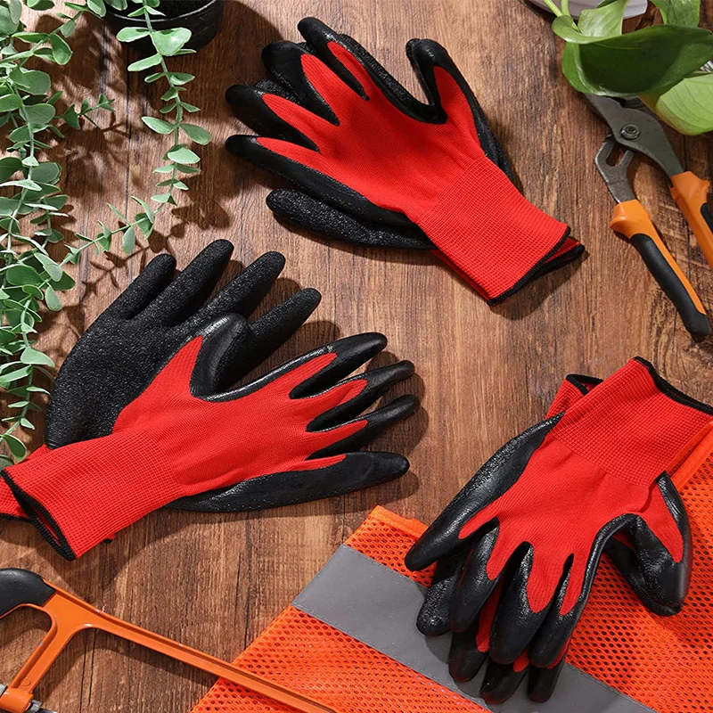 Men Industrial Grip Heavy Duty Safety Hand Latex Wholesale Construction ...