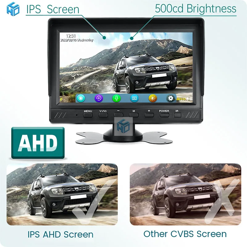 Truck BSD Forklift AI Camera System - 4K Portable Monitor