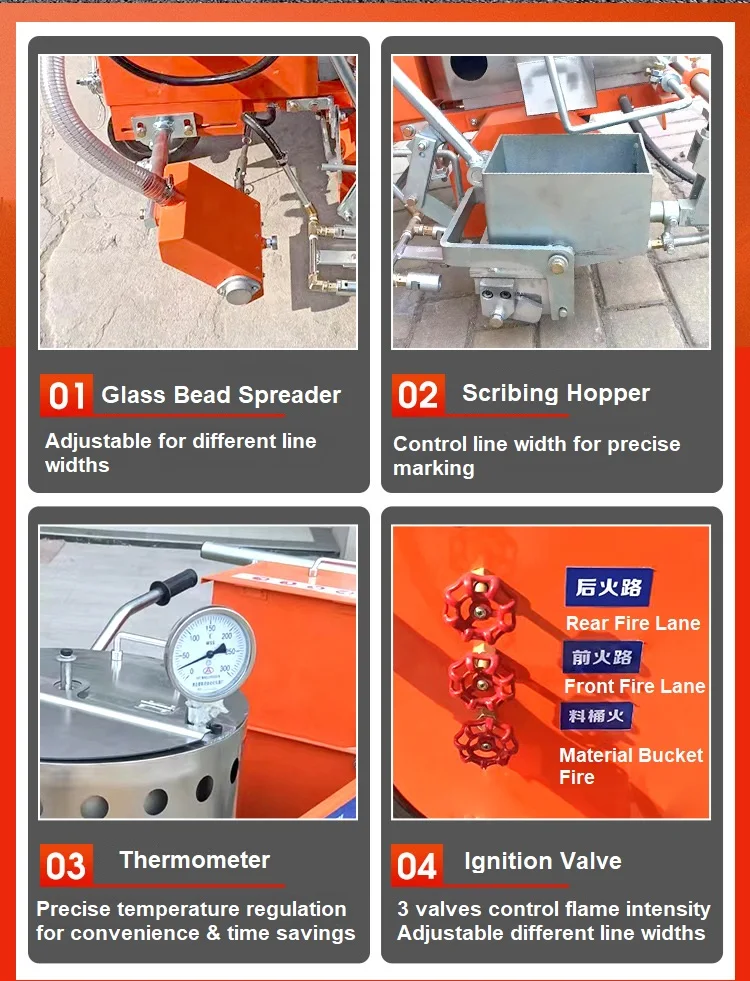 DJ380 Self-Propelled Road Marking Self-Propelled Vibrating ...