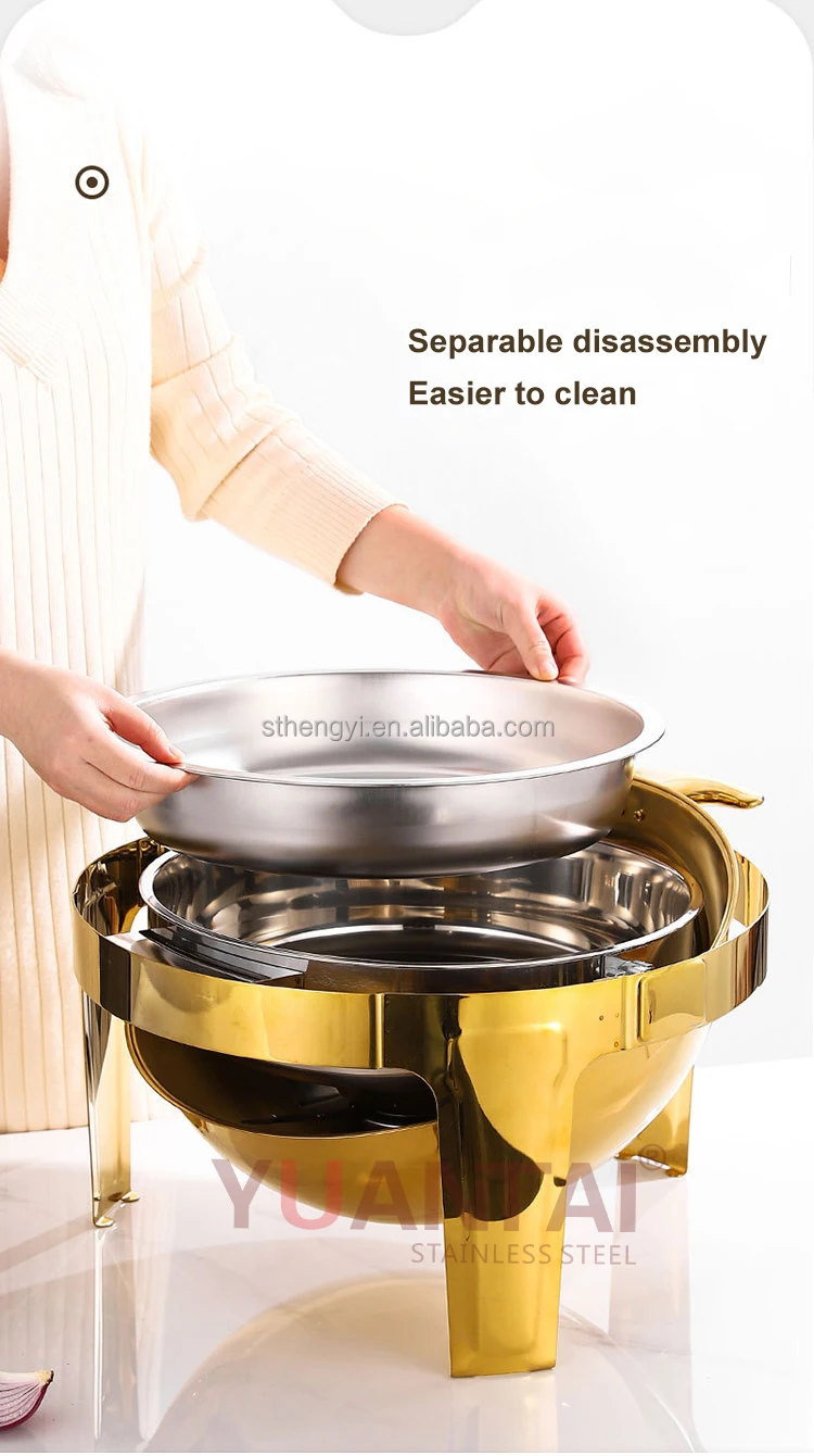 Gold Luxury Buffet Chafing Dish - Keeps Food Warm