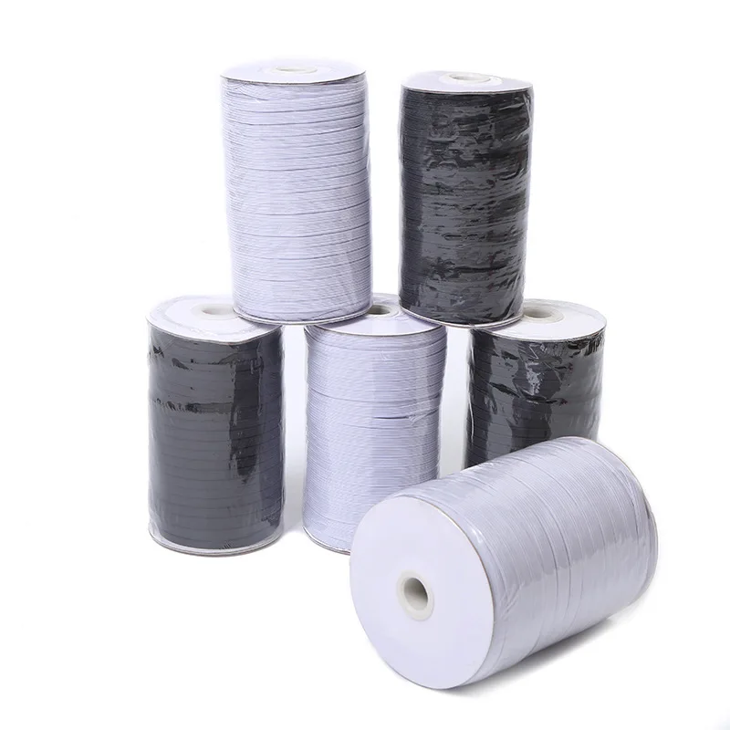 Manufacture 1/8"colorful Skinny Flat Elastic Band 3mm Earloop Elastic ...