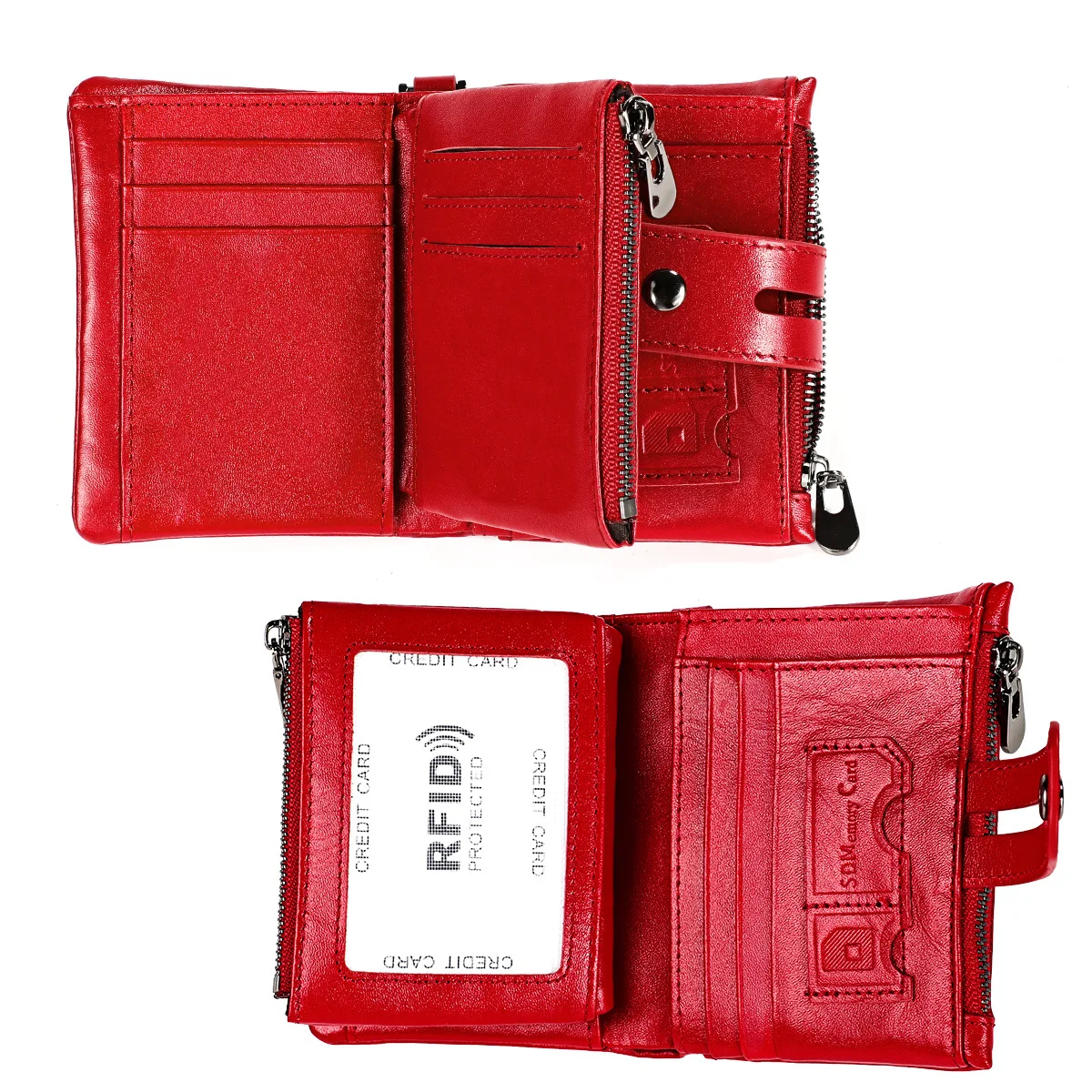 Pastoral Black Clear Custom Pouch Leather Wallet Case For Any Phone Pu ...