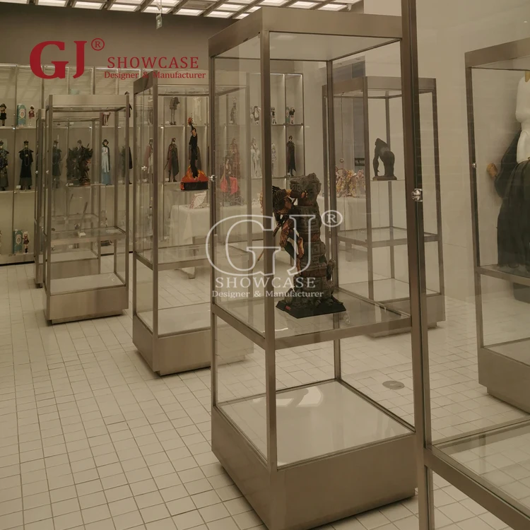 Custom Metal Toy Store Floor Stands Minifigures Display Case Box ...