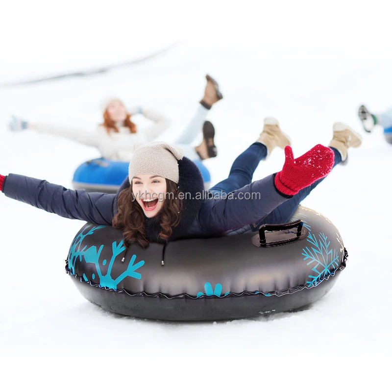 Inflatable PVC Rubber Snow Sledge Sled Tube Cover for Winter Fun ...