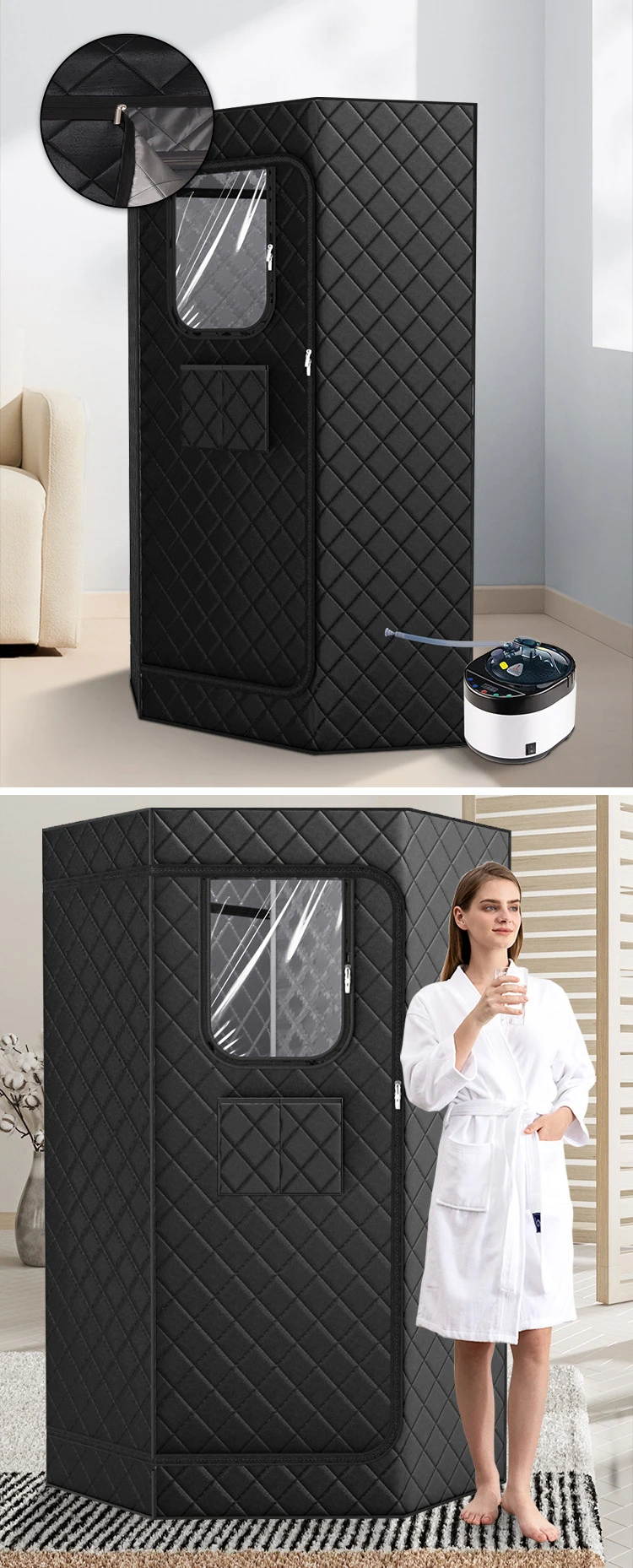 Steaming Boxing Sauna Suit House Hold Sauna Room Portable Pentagonal ...
