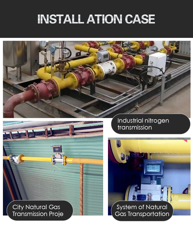 Digital Biogas LPG Natural Gas Turbine Flow Meter Industrial Steam ...