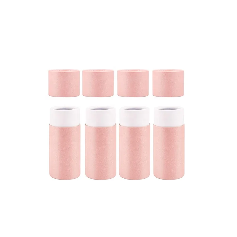 Custom Pink Cylinder Box Packaging Candy Coffee Bean Tea Bag Paper Tube ...