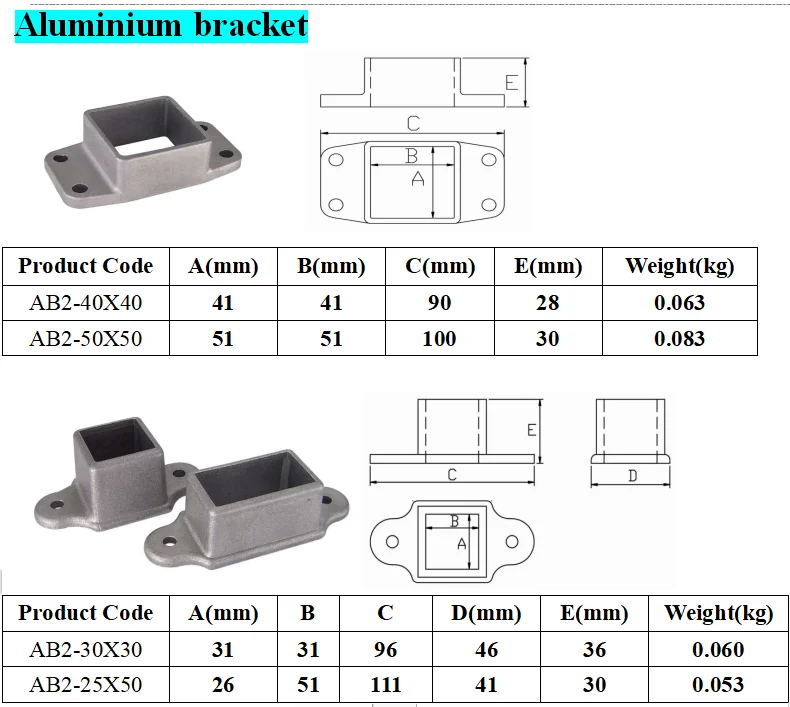 Square Tube Wall Bracket - Durable and Versatile Solutions