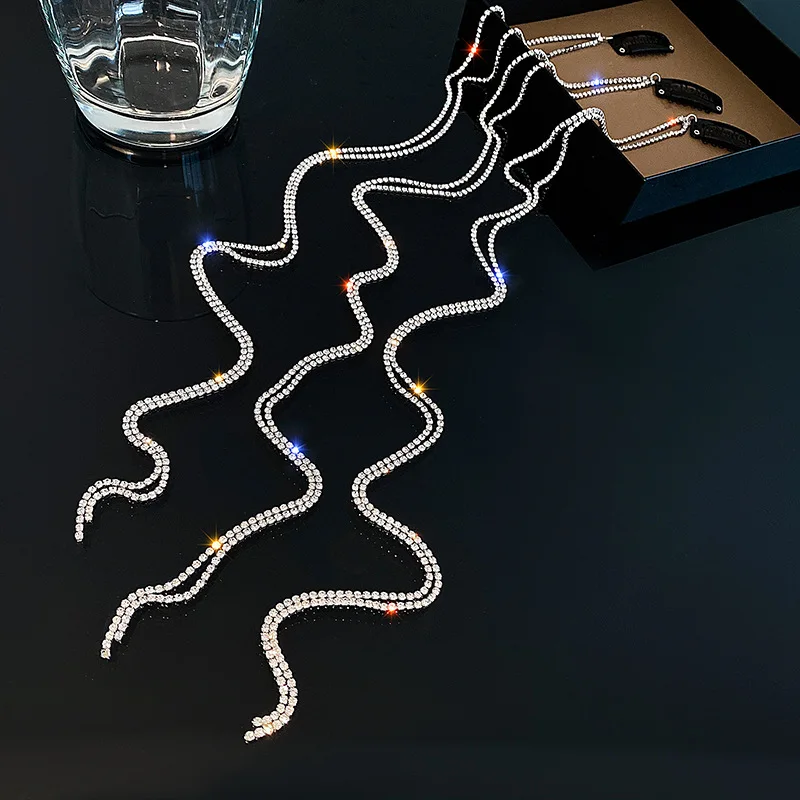 Braided Hair Rhinestone Braid Head Chains Hair Accessories Flash ...