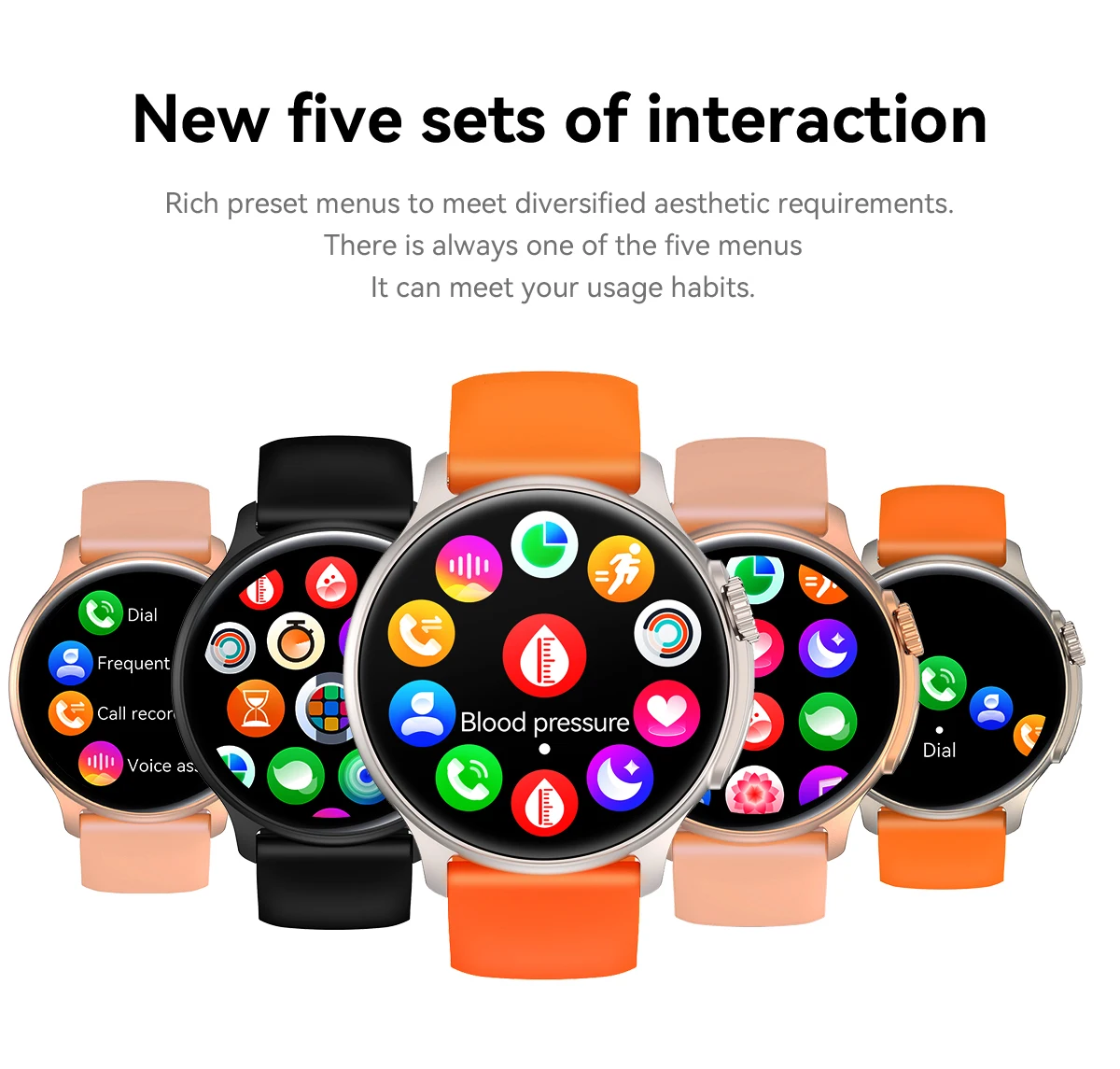 SX0101172 2023 New Smartwatch K58 1.43-Inch Amoled Screen Bt Call Blood ...