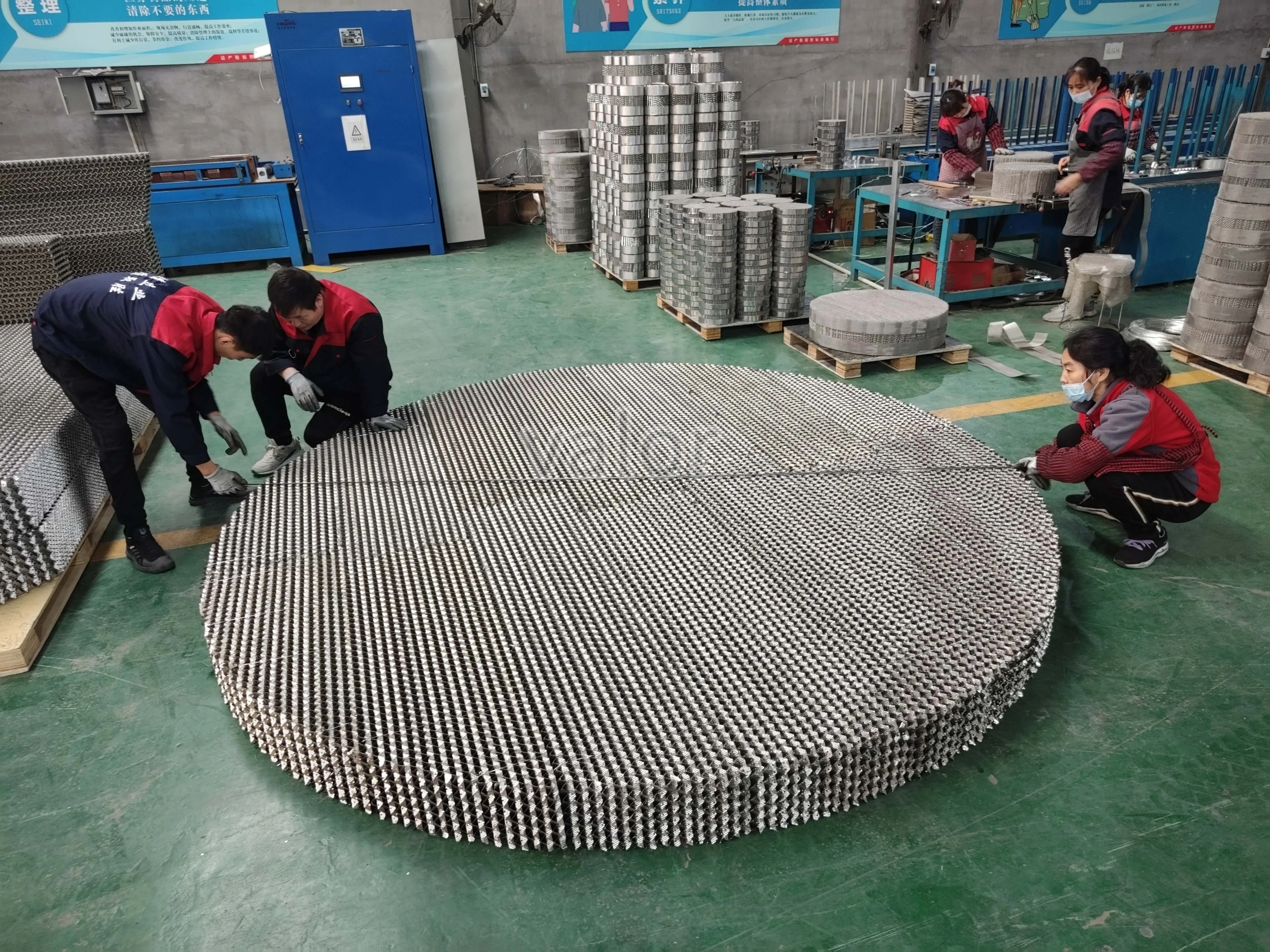 Wojun High Quality 16-100mm Pp Pall Ring Tower Packing Plastic Random ...