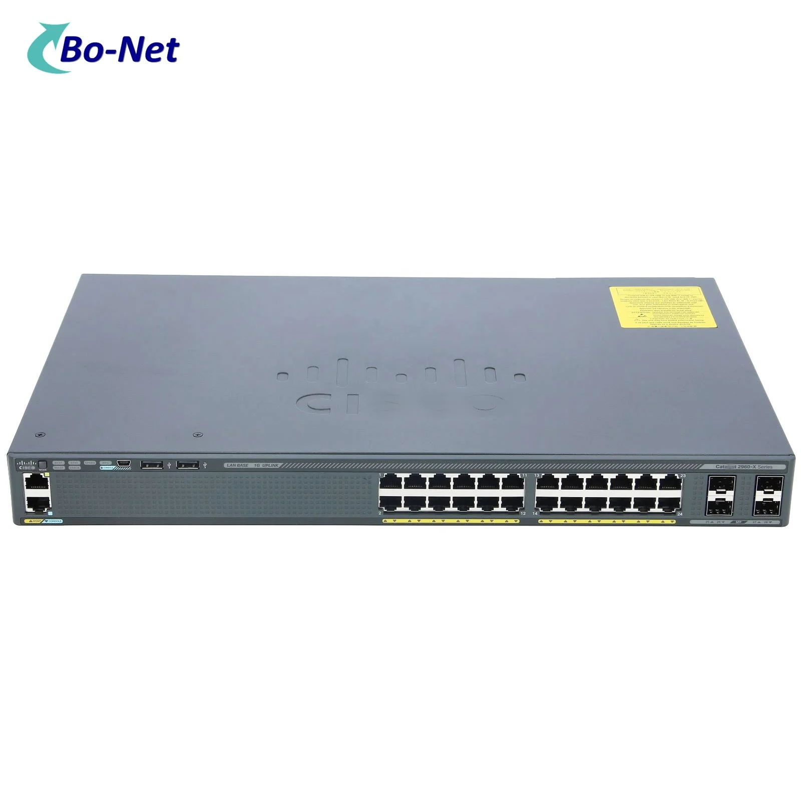 24 Port Gigabit Network Switch WS-C2960X-24TS-L Switch Stackable 4 SFP ...