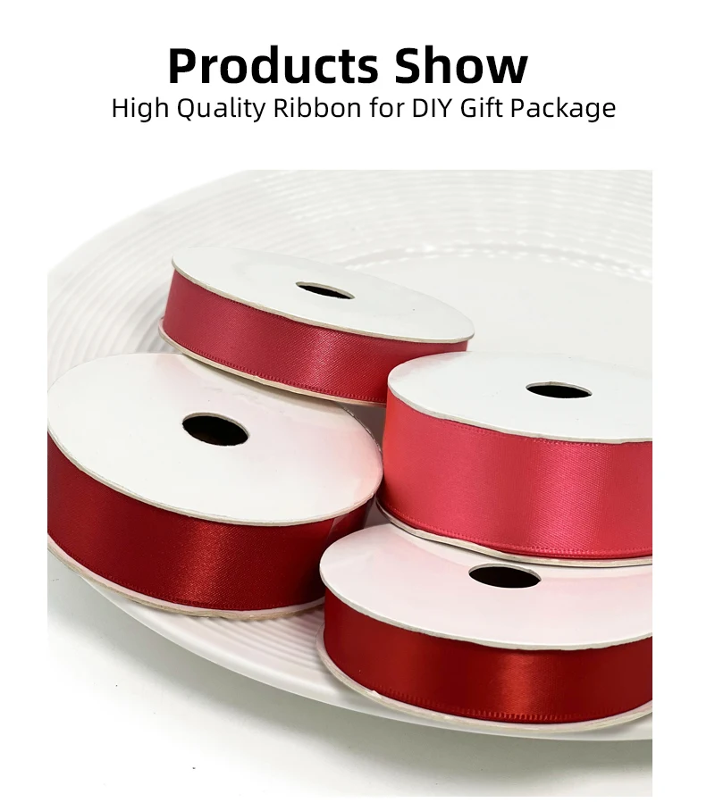 Gift Satin Ribbon Roll 1 1/2 Inch Satin Ribbon 4 cm 100 Yards for ...