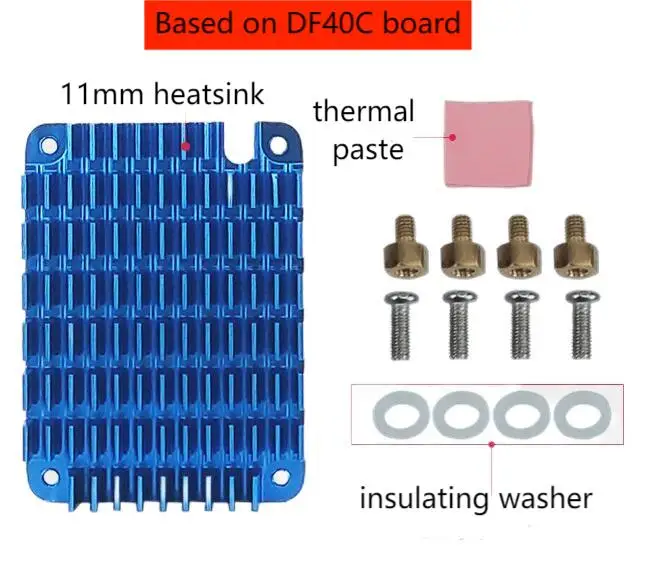 Raspberry Pi Compute Module 4 5mm/11mm Heat Sink With Thermal Pad And ...