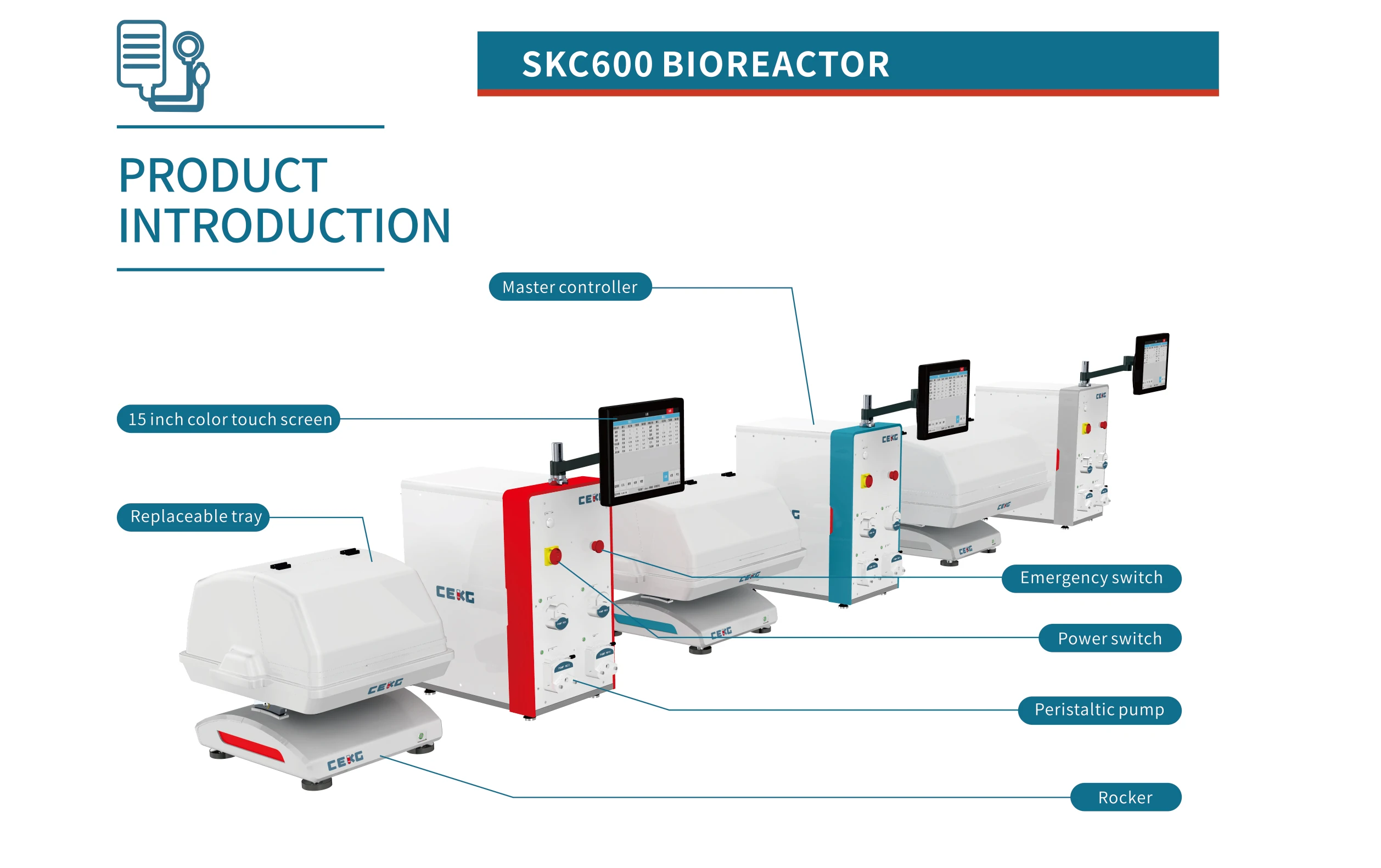 Skc600/skc900 Stirred Rocker Bioreactor 50l/200l/500l/1000l/2000l - Buy ...