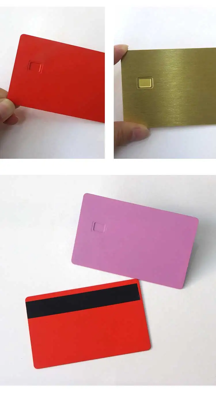 Customizable 24 K Mirror Gold Blank Metal Credit Card