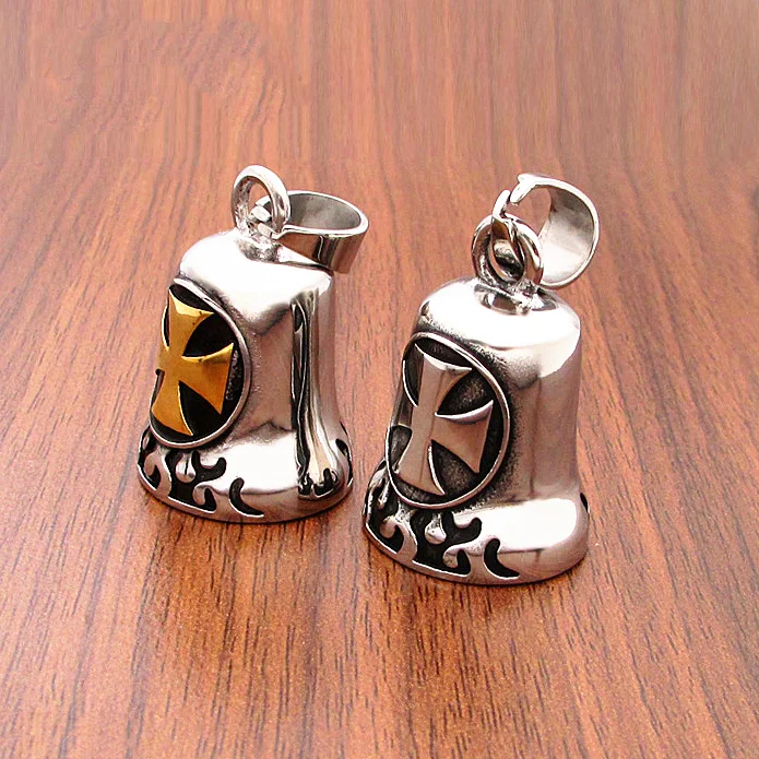 Custom Motorcycle Biker Guard Bell Luck Riding Guardian Bell Keychain ...