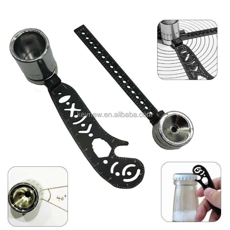 Multifunctional Drawing Ruler Magnetic Map Protractor Sewing Tools ...