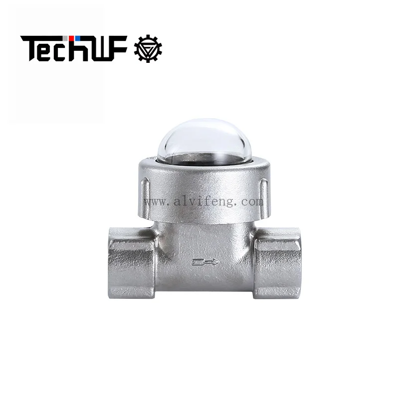 2022 Stainless Steel Float Ball Flow Detector Ball Flow Indicator Sight ...