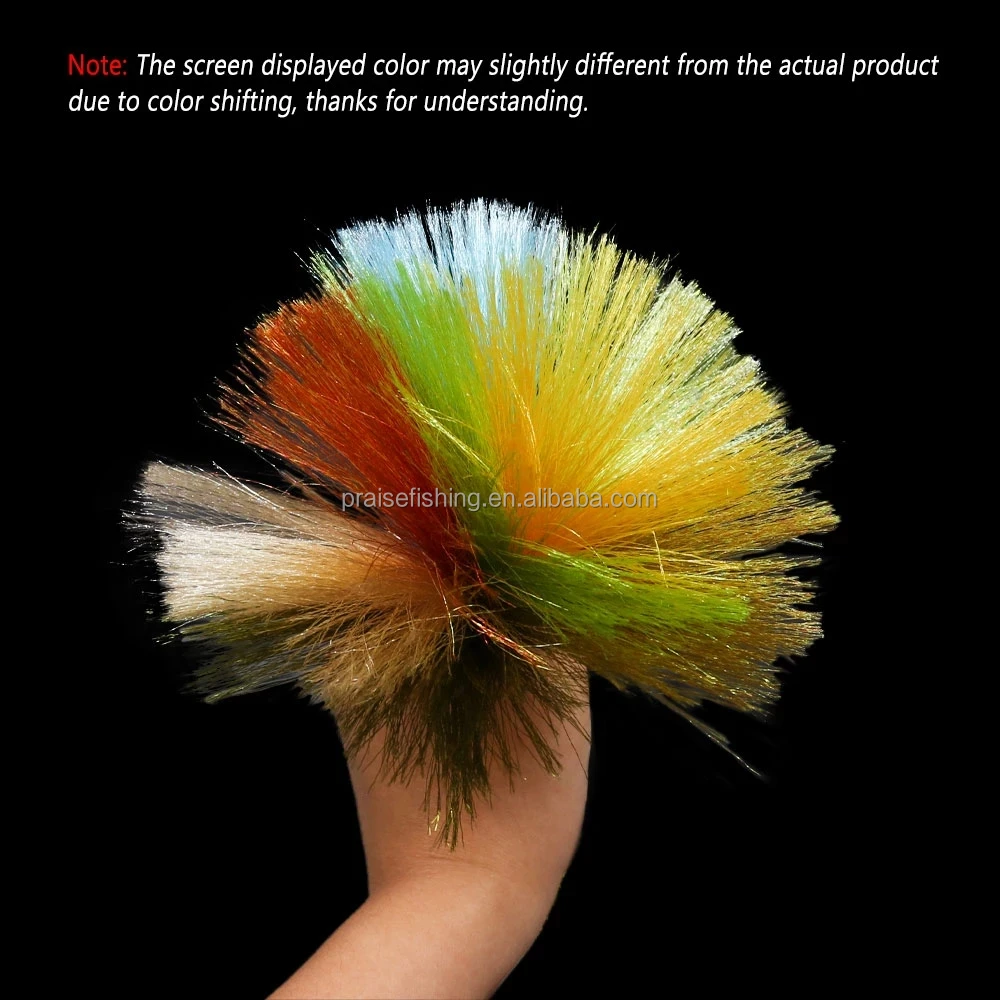 Fluoro Fiber Fly Tying Material Ultra Fine Flash Tinsel For Saltwater ...