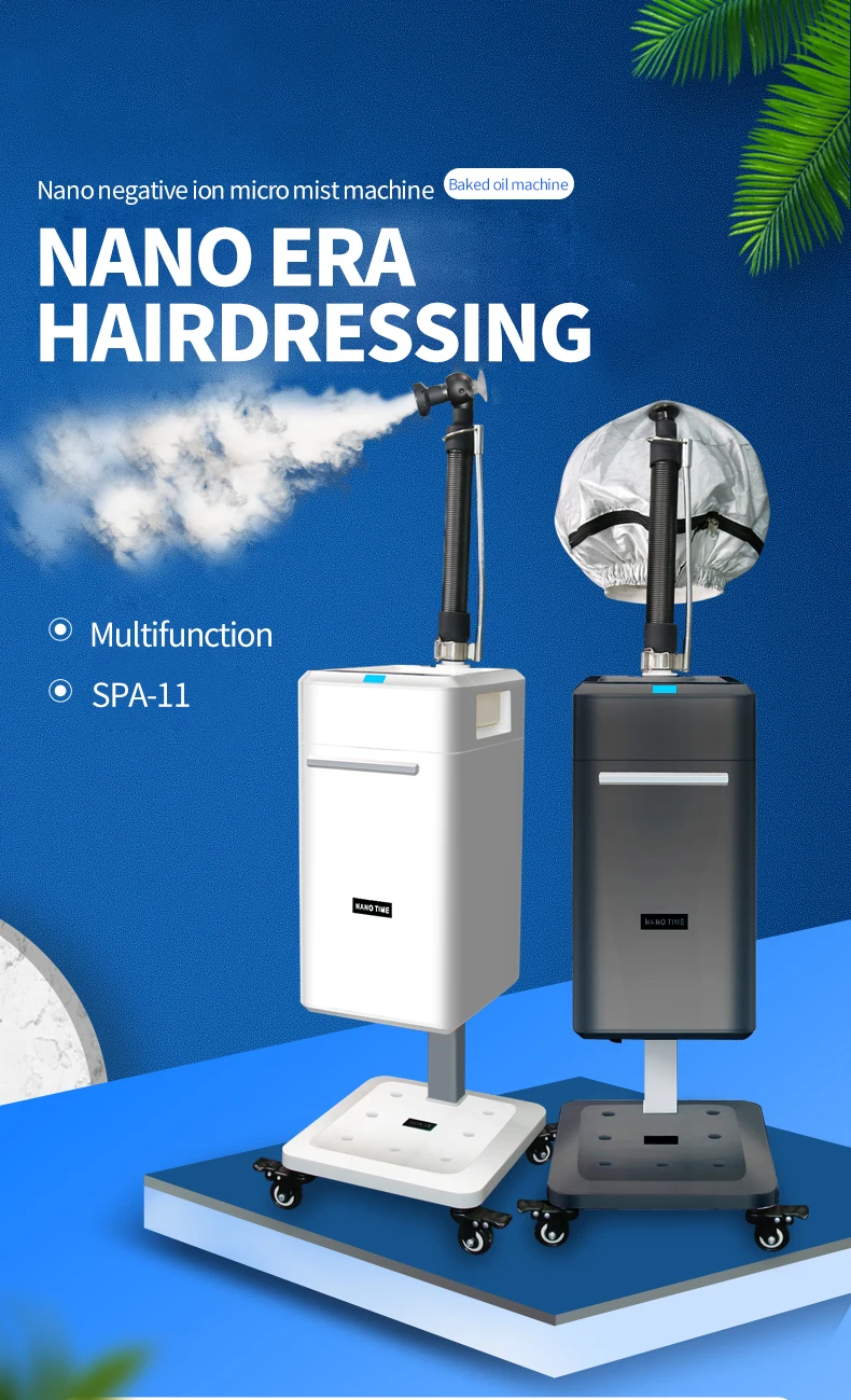 Vertical Spa Mist Hair Steamer Hood Professional Hair Salon Negative ...