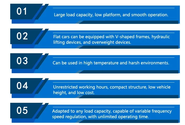 Hydraulic Lifting Rail Transfer Cart Customized Tow Cable Electric Flat ...