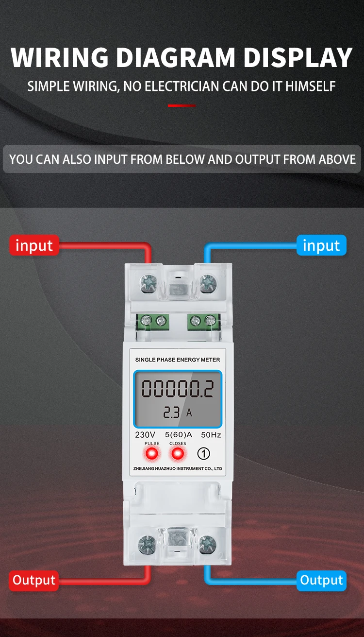 2P Single-Phase LCD Display RS485 DIN Rail Kwh Energy Meter| Alibaba.com