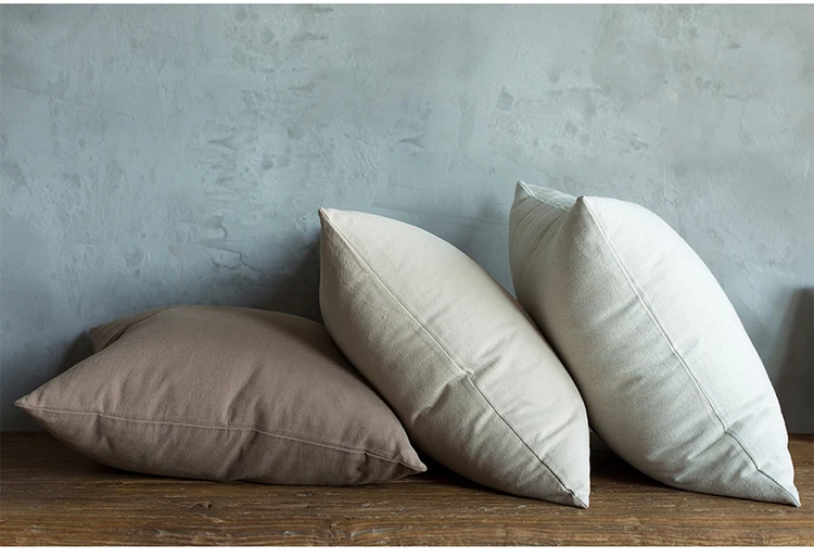 Japanese Style Pure Color Individual Decorative Pillows Pillowcases ...