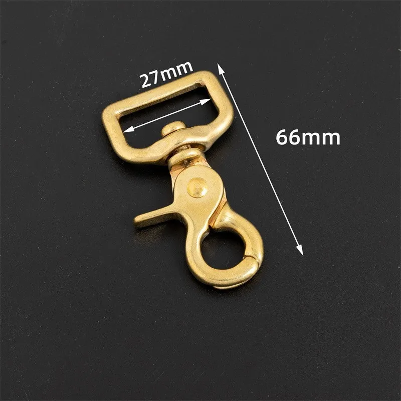 Solid Brass Polished Bronze Trigger Swivel Snap Hook Clips Carabiner ...