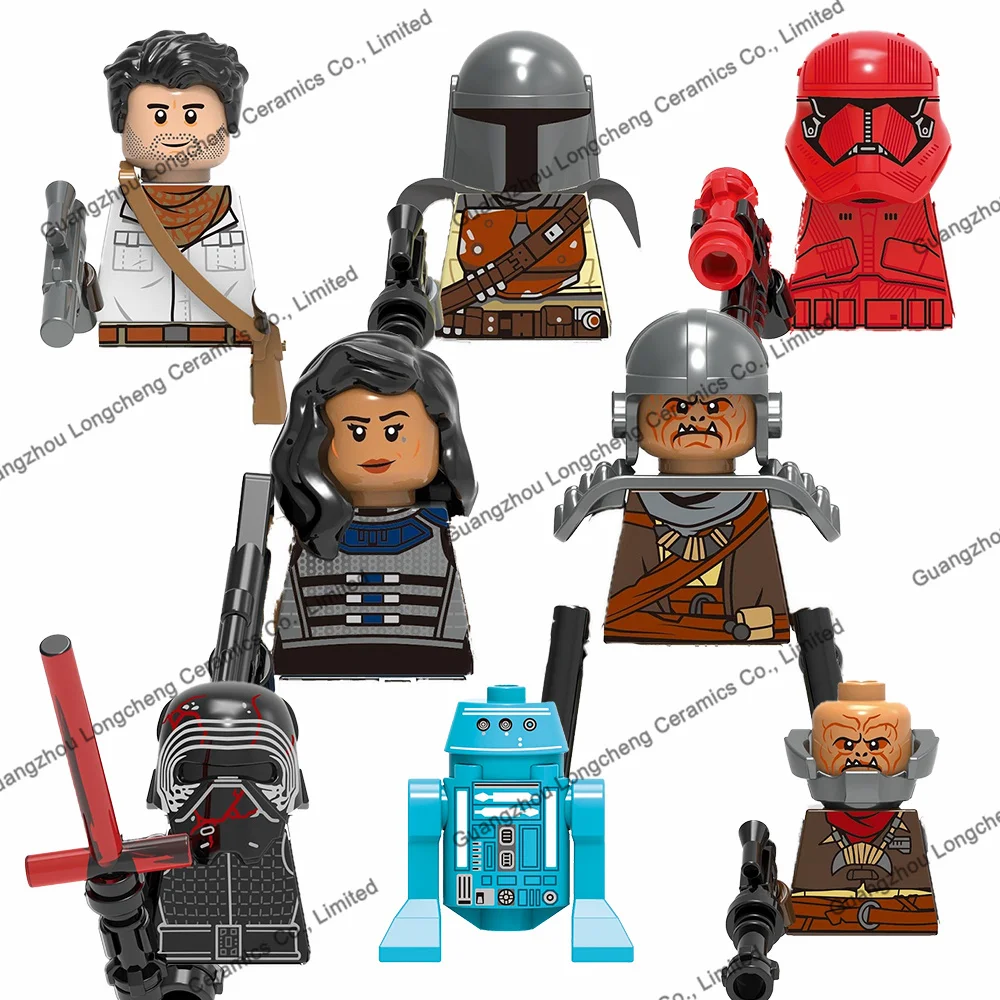 Sw Rey Mandalorian Warrior Boba Fett Luke Skywalker Jango Fett Mini ...