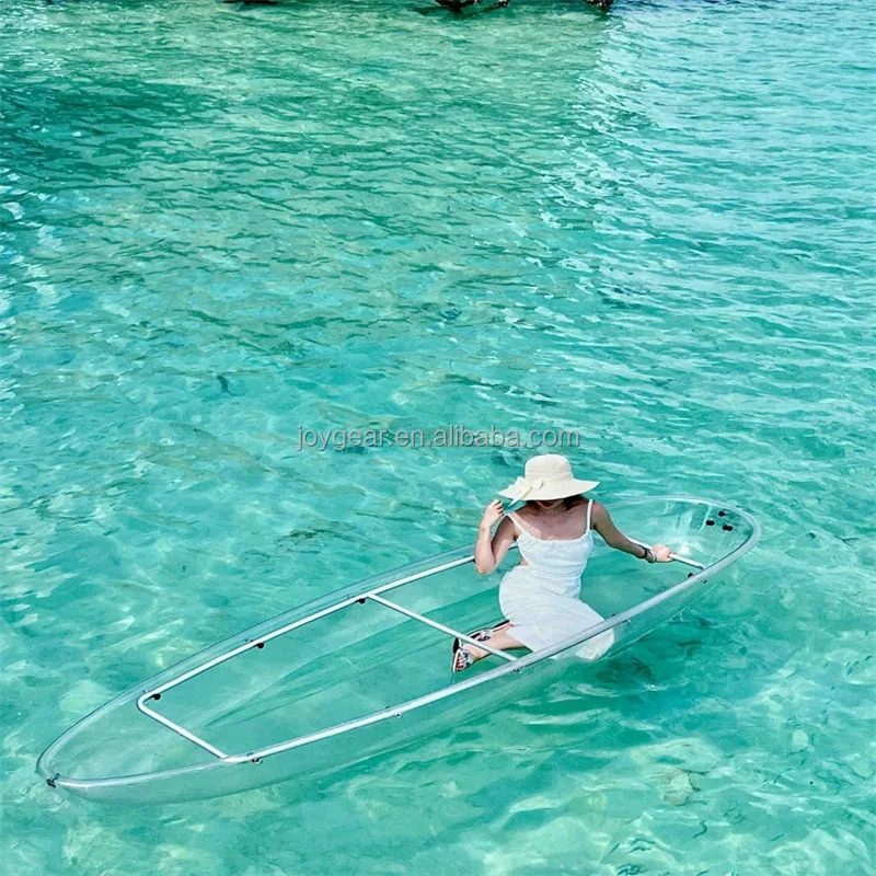 Clear Plastic Boat Transparent Kayak With Paddle For Sale - Buy Kayak ...