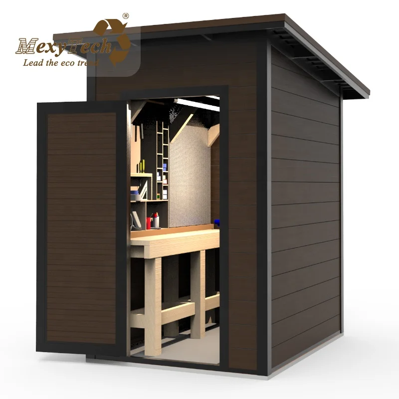 Garden Storage Wpc Outdoor Shed Composite Summer House With Window ...