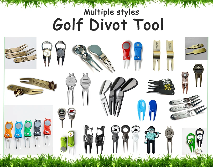 Shiny Black Golf Divot Tool - Perfect for Course Repair