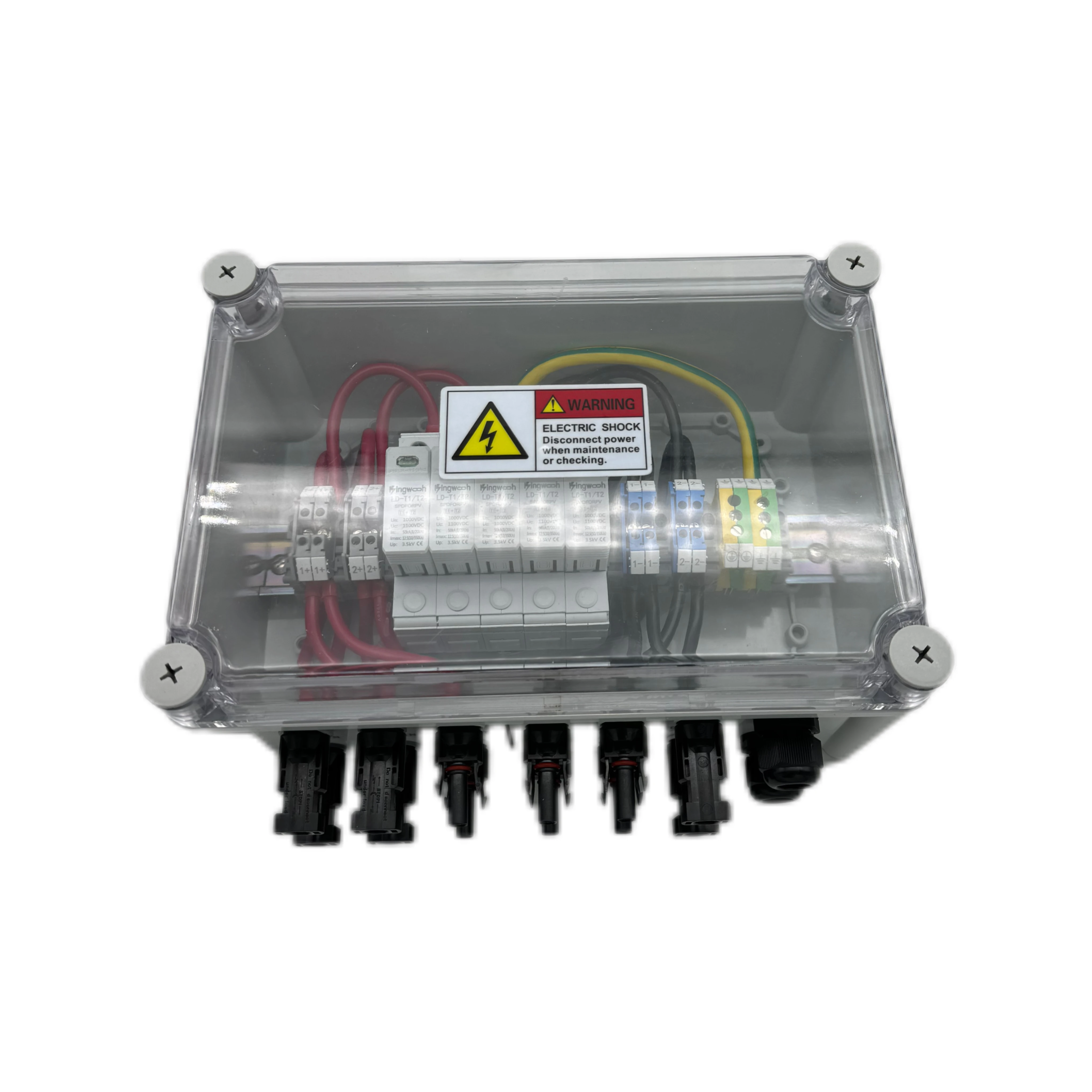 Photovoltaic System Combiner Box Support Customization & Oem 4 In 2 Out ...