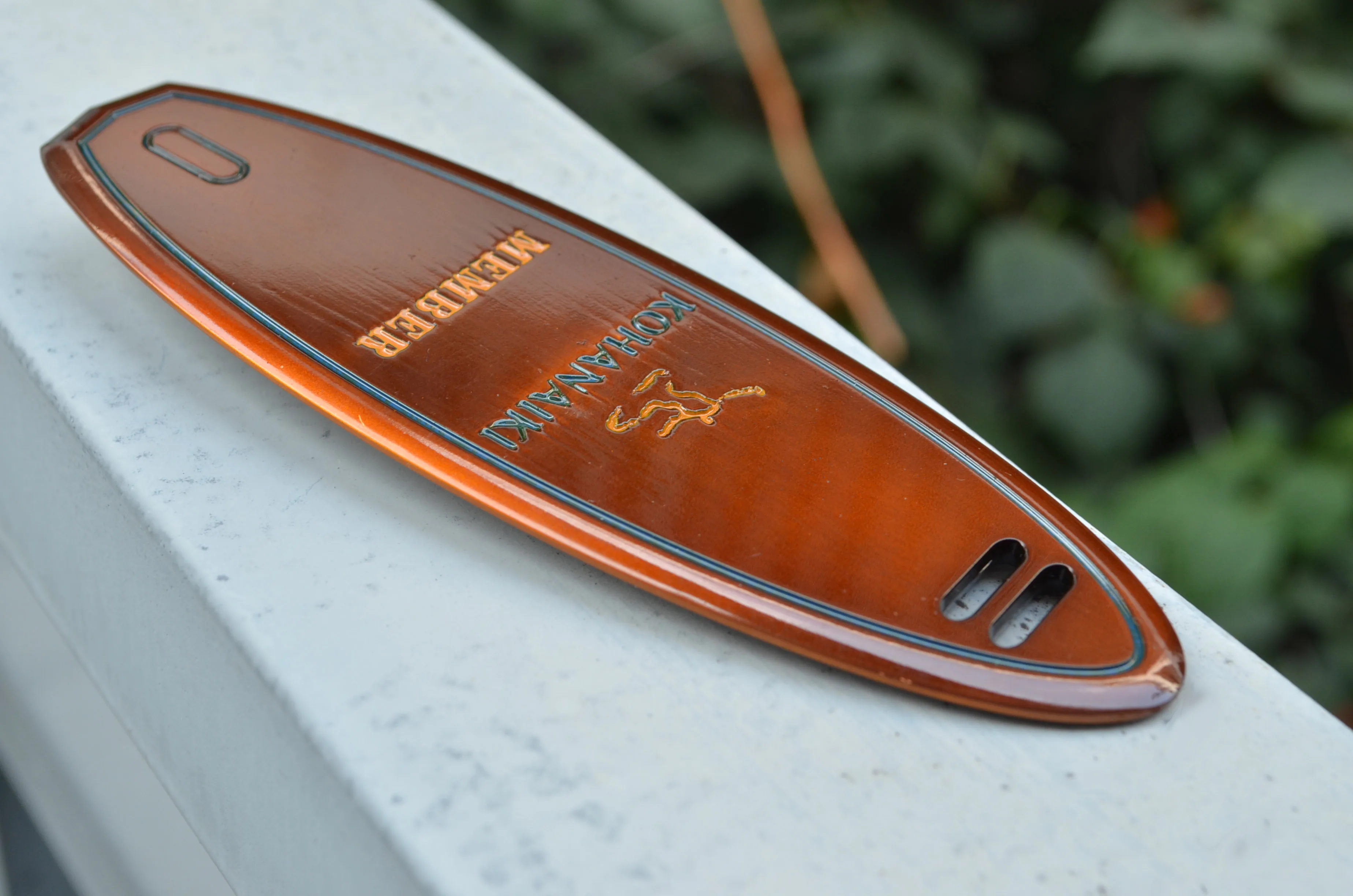 Custom Dark Antique Copper Golf Surfboard Bag Tag Hook Zinc Alloy ...