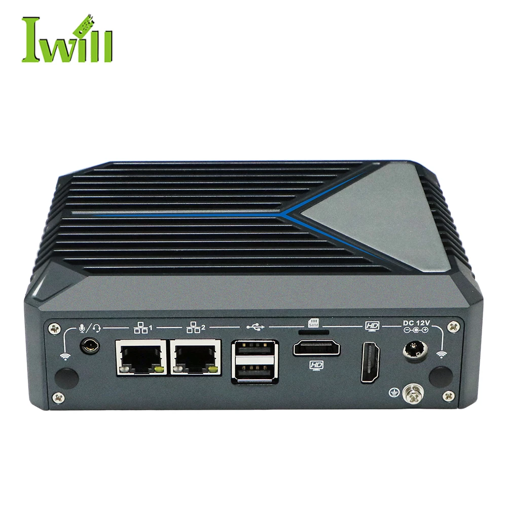 Factory new AIOT Industrial Mini Pc N100 Embedded Industrial Pc Fanless ...