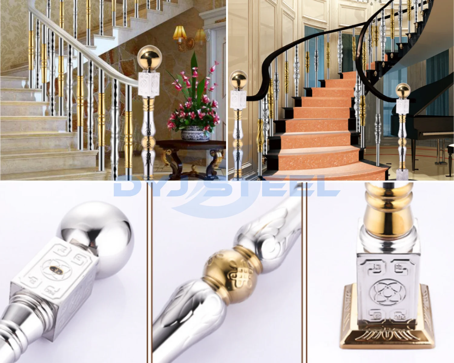 Fashion Molden Style Stair Railings Stainless Steel Stair Handrail ...