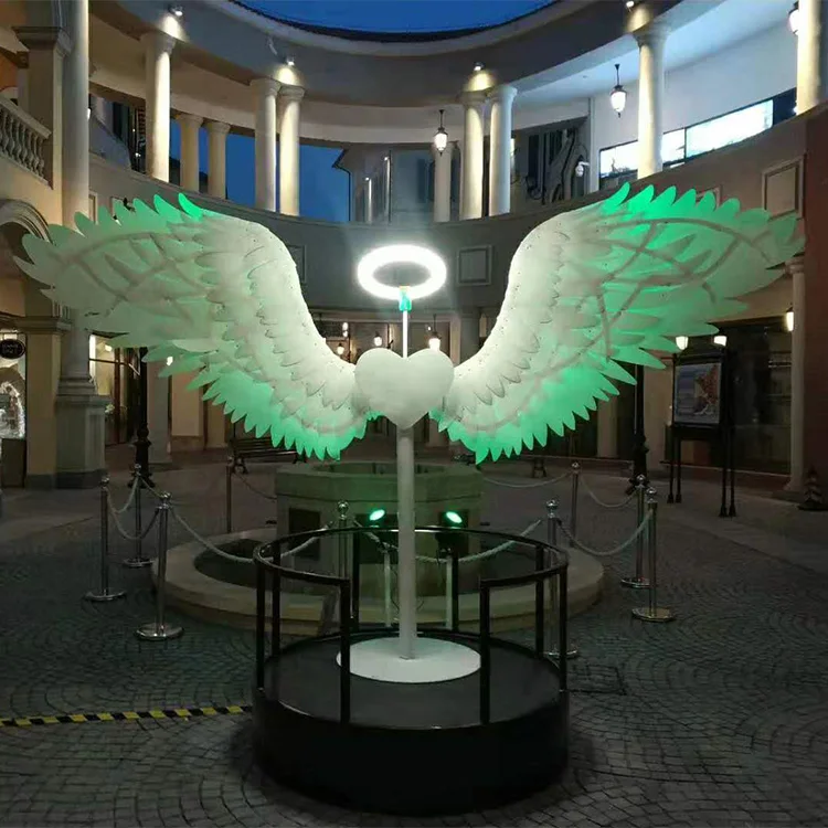 Giant Wholesale White Interactive Angel Wing Props Acrylic butterfly ...