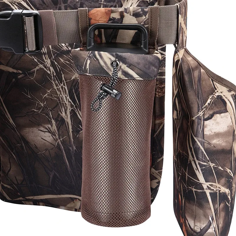 Camo Hunting Belt Bags With Game Pouch And Water Bottle. Adjustable ...