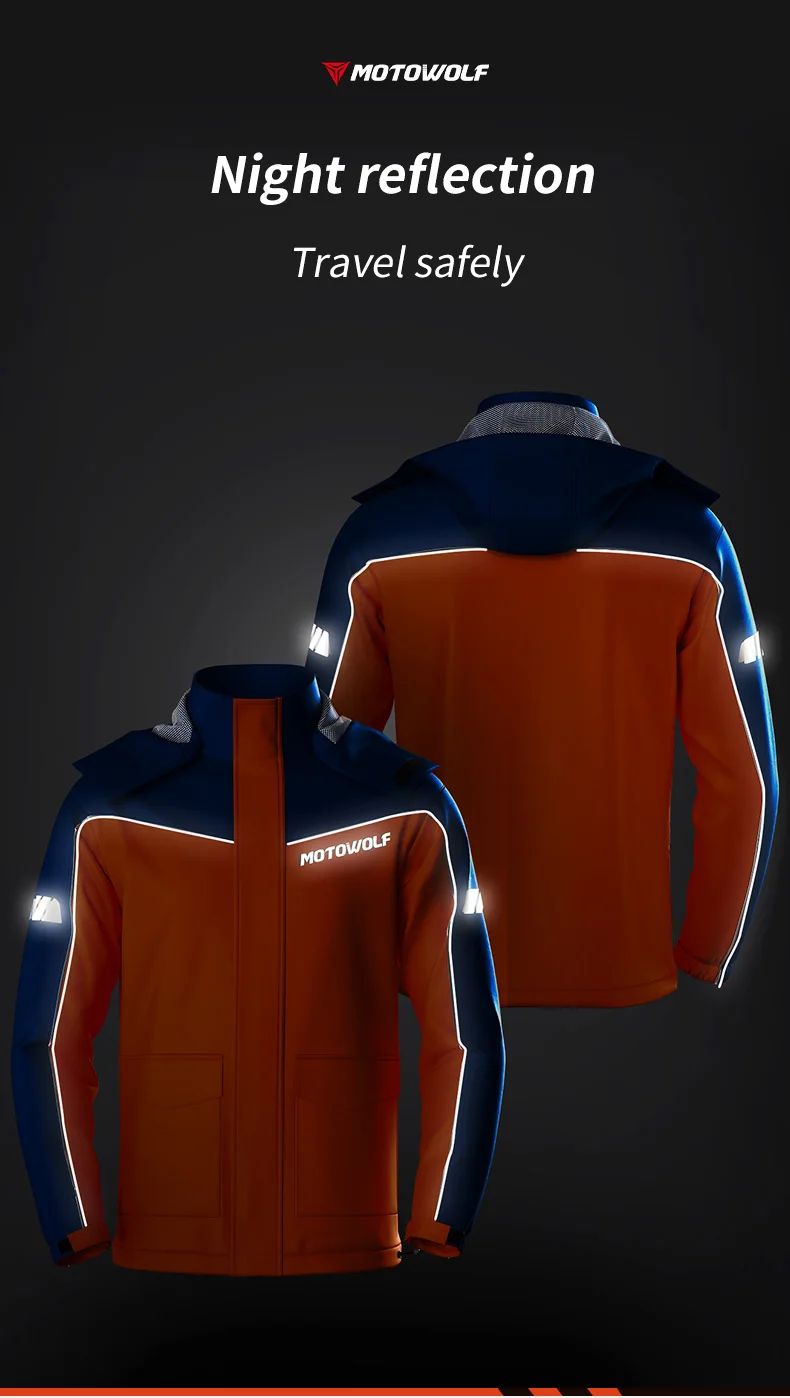 Motowolf V4 Raincoats - Ultimate Protection for Motorcyclists