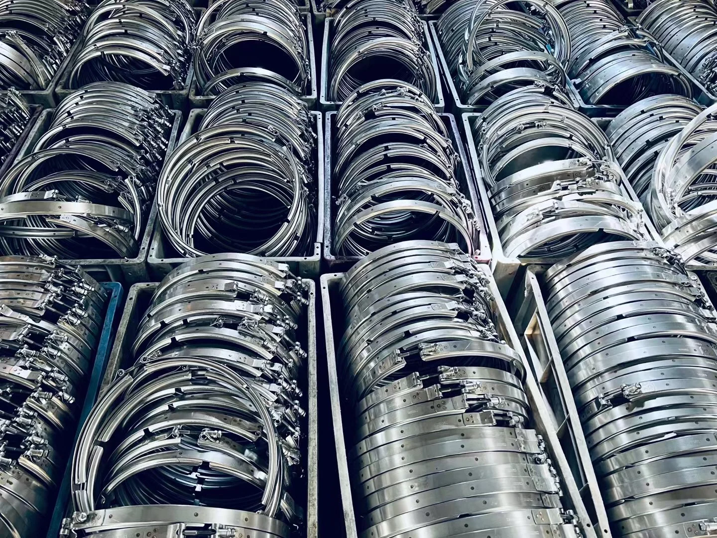 Quick Release Latch V-band Clamps With Mild Steel Flat Flange Assembly ...