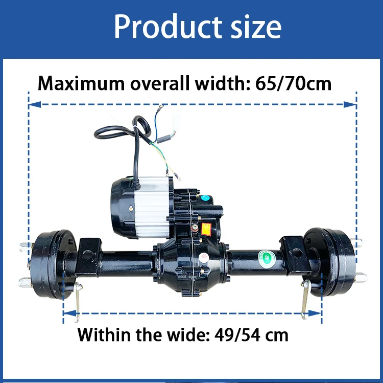 48V Electric Drive Axle Reducer Brushless Motor Kit